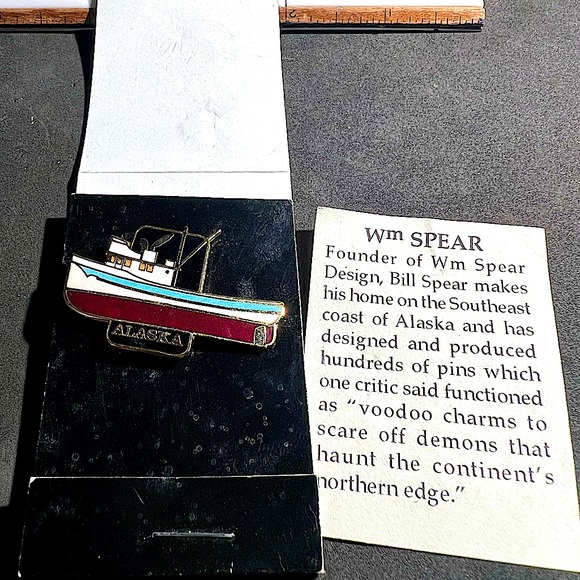 Wm. Spear | Accessories | Wm Spear Se Alaska Fishing Boat Pin | Poshmark